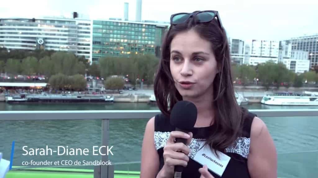 Sarah-Diane Eck CEO Co-founder et CEO de Sandblock : "Avant de se ...